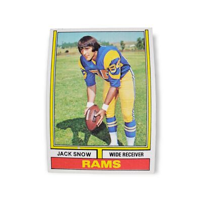 1974 Topps Football Jack Snow Card #83 Los Angeles Rams Trading Card | eBay