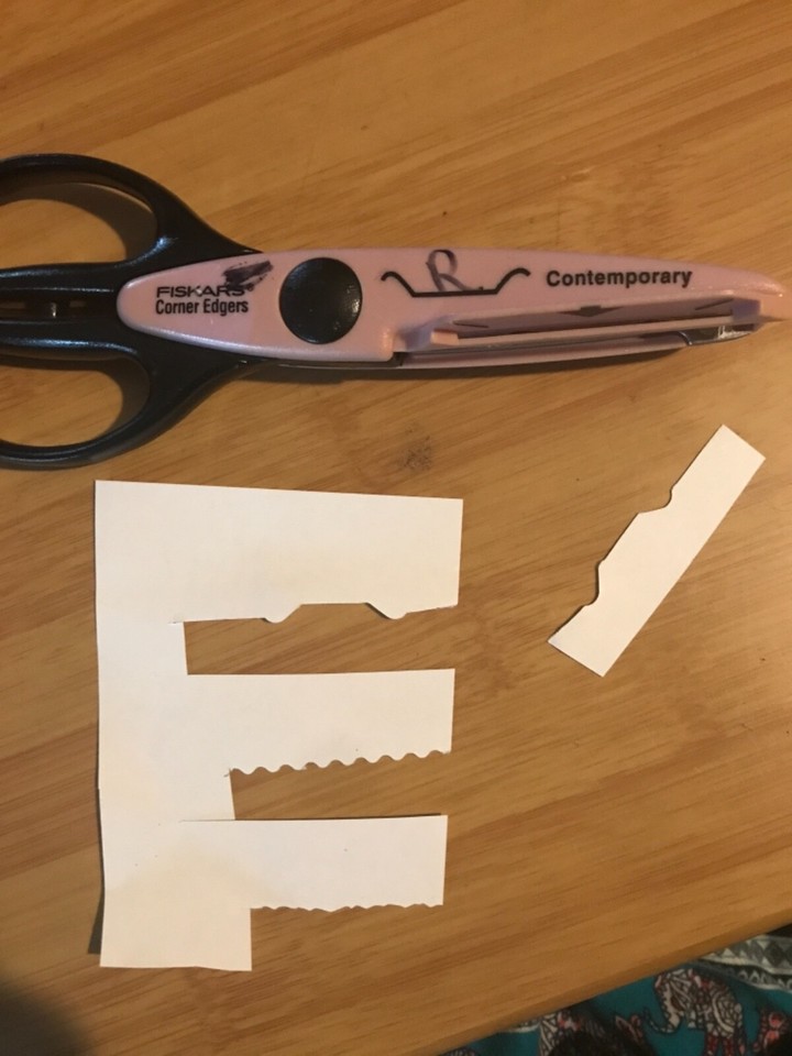 craft scrapbooking paper edge scissors 123 music corner stamp edgers ...