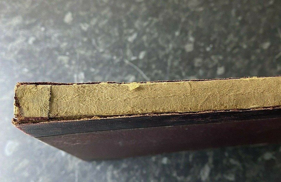 Rare Antique Red Leather Mound Monnogramed "MNB" Sheet Music Collection ...