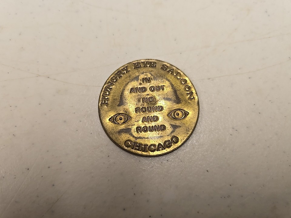 Vintage 1.75" Hungry Eye Saloon Chicago Brothel Trade Token | eBay