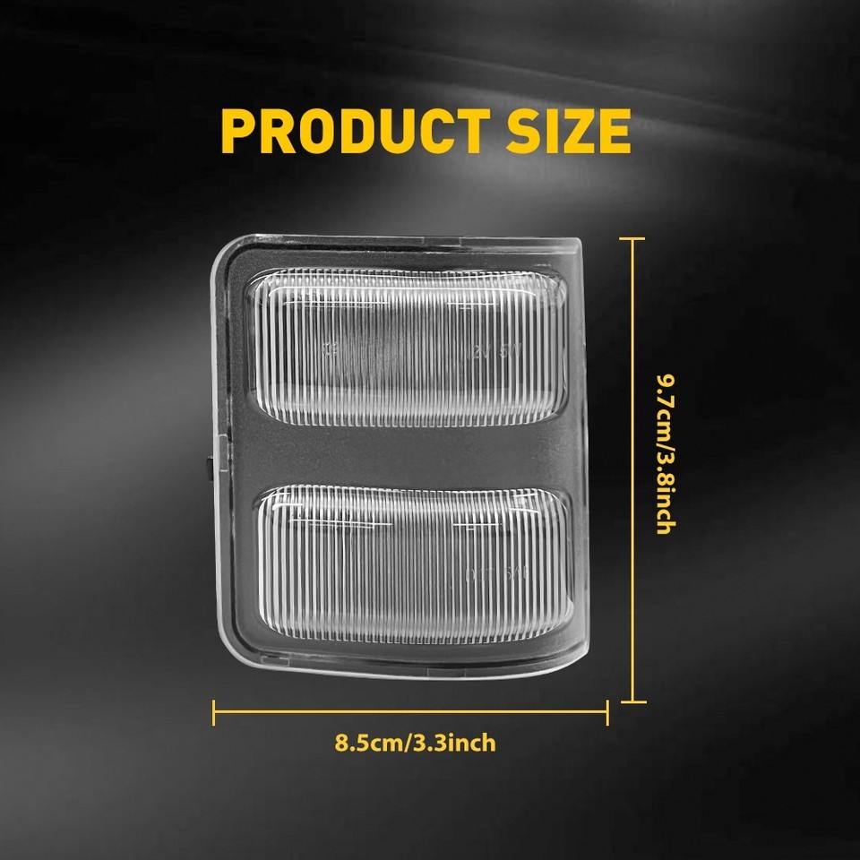 For Ford F350 F250 F450 F550 Clear Lens Side Mirror Marker Signal Light ...