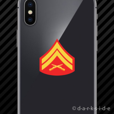 (2x) E-4 Corporal Insignia Cell Phone Sticker Mobile usmc marine corps ...