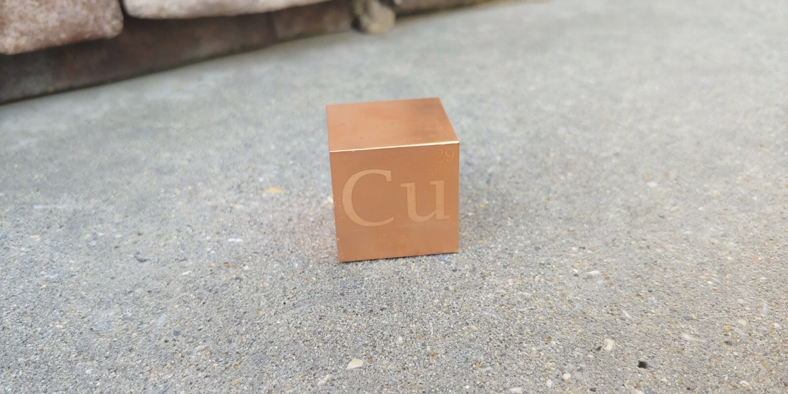 1 inch 25.4 mm Copper Cu metal element cube periodic table 99.9% pure ...