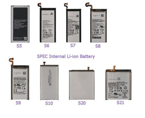 New Internal Li-ion Battery For Samsung S6 S7 S8 S9 S10 S20 S21 Plus ...