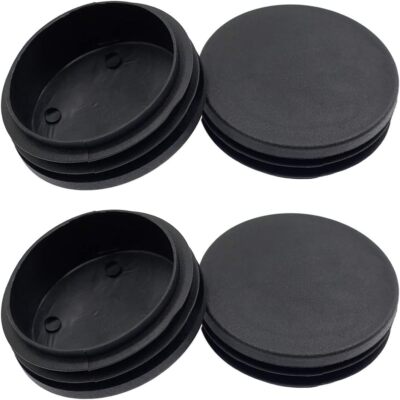 4PCS 76Mm (3 Inch) round Plastic Plug round Black Plastic End Cap Pipe ...
