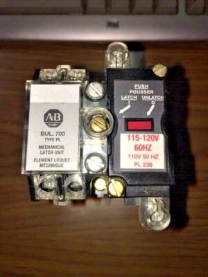 Allen Bradley 700-PL600A1 Mechanical Latch Unit w/ AC Relays, Ser D ...