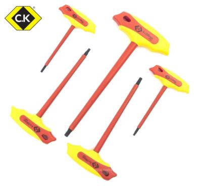 CK T-Handle 1000v VDE Insulated Hex Allen Hexagon Keys 3mm, 3.5mm, 4 ...