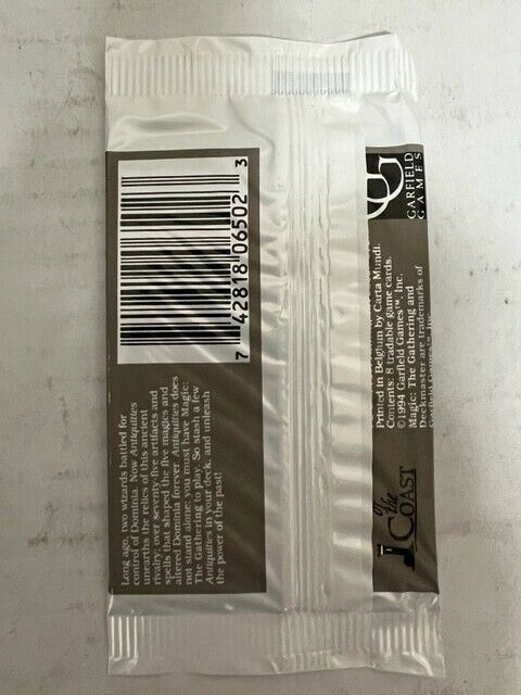Magic The Gathering MTG - Antiquities Factory Sealed Booster Pack ...