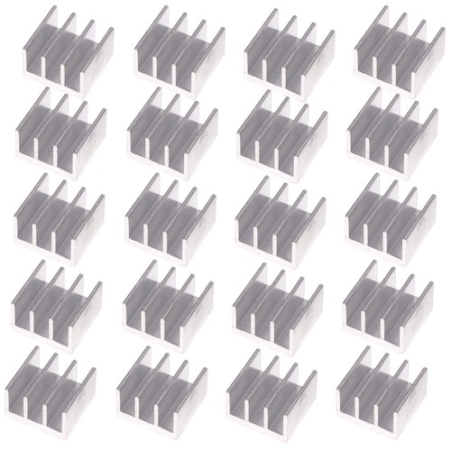 20pcs 11*11*5mm Mini Aluminum Heatsink Power Module Heat Sink for PC ...