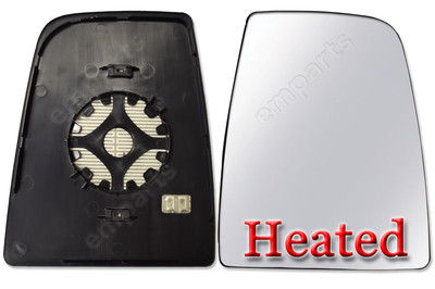For Ford Transit Wing Mirror Glass Large O/S + Backing Plate MK8 Heated ...