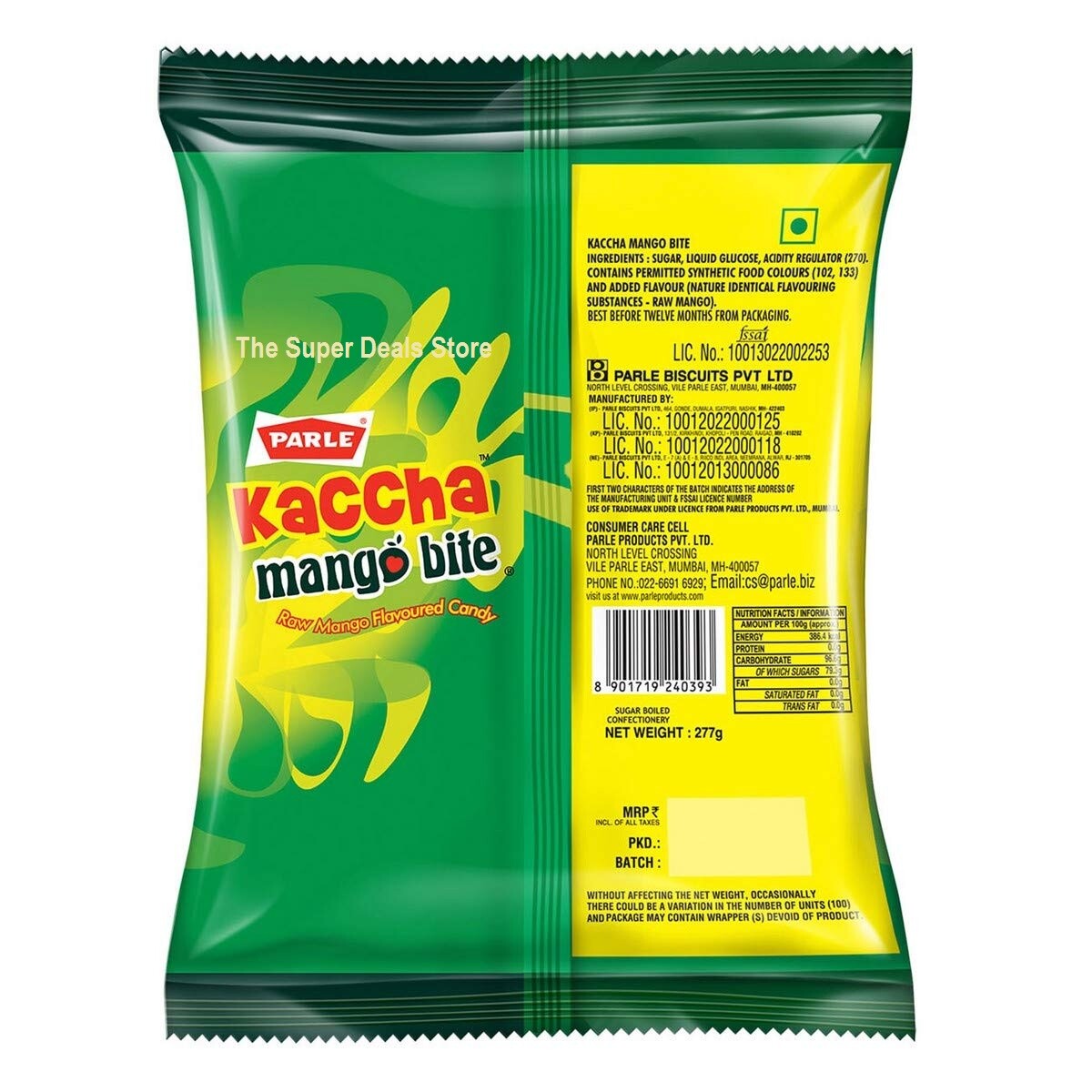 100 Parle Raw Mango Bite Candy with Juicy Raw Mango Flavour Tasty ...