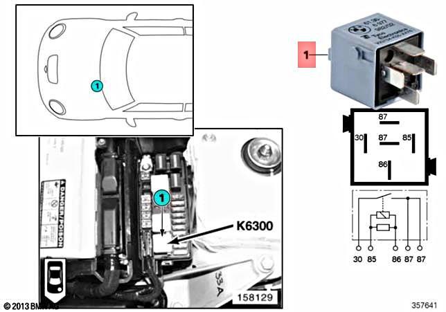Genuine BMW R50 R52 R53 R55 R55N Relay No Contact dove blue OEM ...
