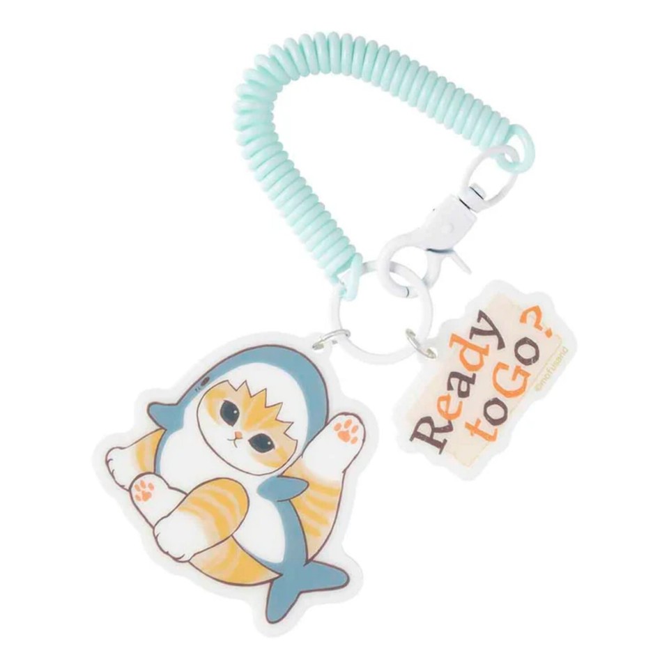 mofusand Retractable Coil Keychain / Ready to Go / Cute Kawaii Japan ...