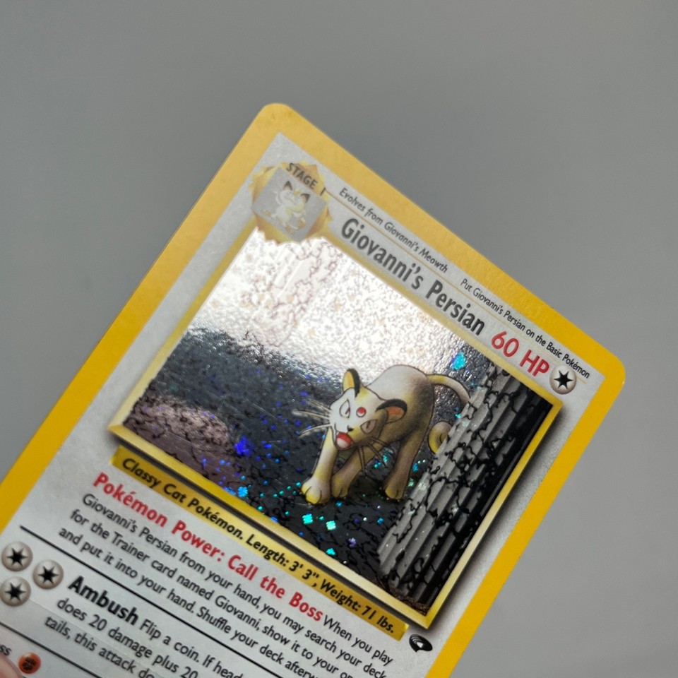 FART SWIRL Giovanni's Persian Holo Swirl 8/132 Gym Challenge Pokémon ...