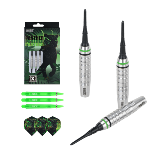 One80 Panther-X 16 gram 80% Tungsten Soft Tip Dart Set | eBay