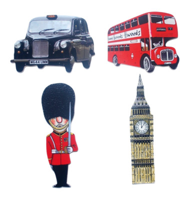 London Magnet Set - London Gift - London Gifts London Souvenir LS5/7/10 ...