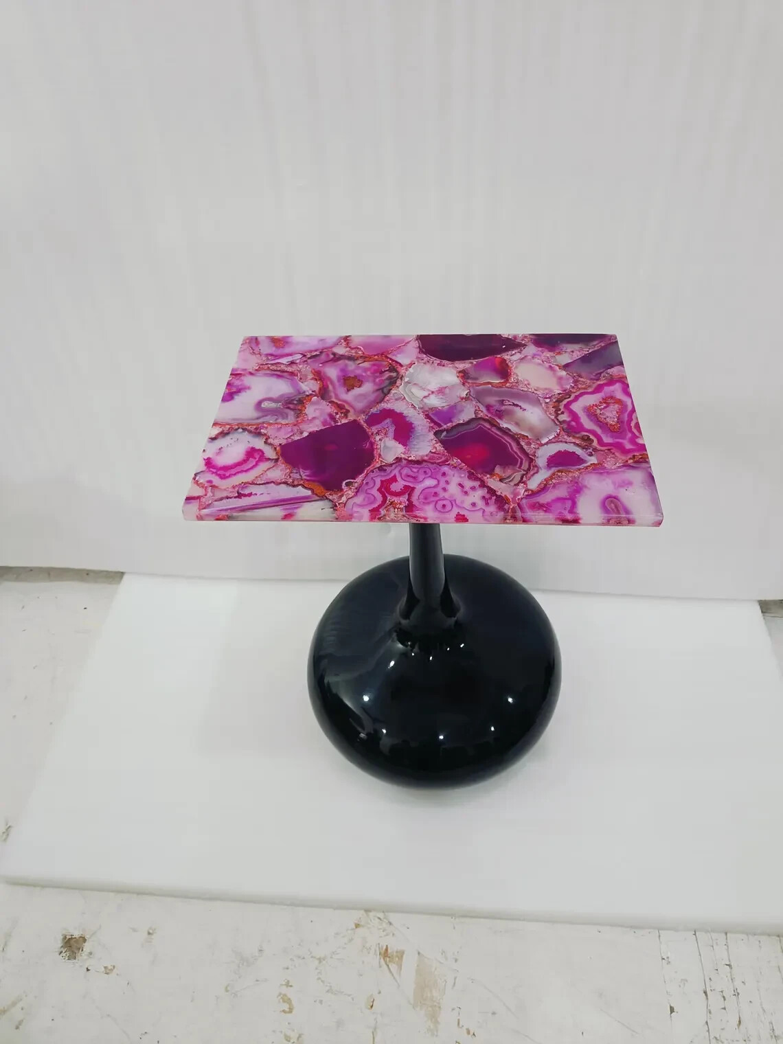 Buy Pink Agate Coffee & End Table, Agate side Table, Corner Table,Stone ...