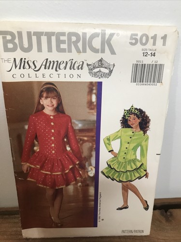 Vintage ButterIck Pattern THE MISS AMERICA COLLECTION GIRLS PAGEANT ...