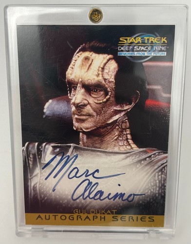 Marc Alaimo Signed Skybox Card A16 - Star Trek Deep Space Nine Memories ...
