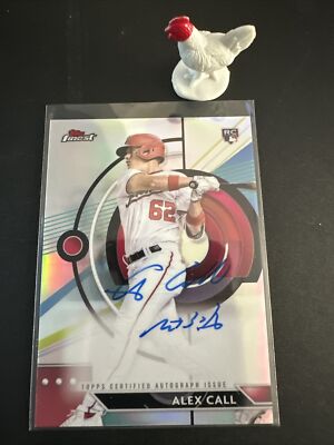 2023 Topps Finest Baseball Alex Call Refractor Auto RC Washington ...