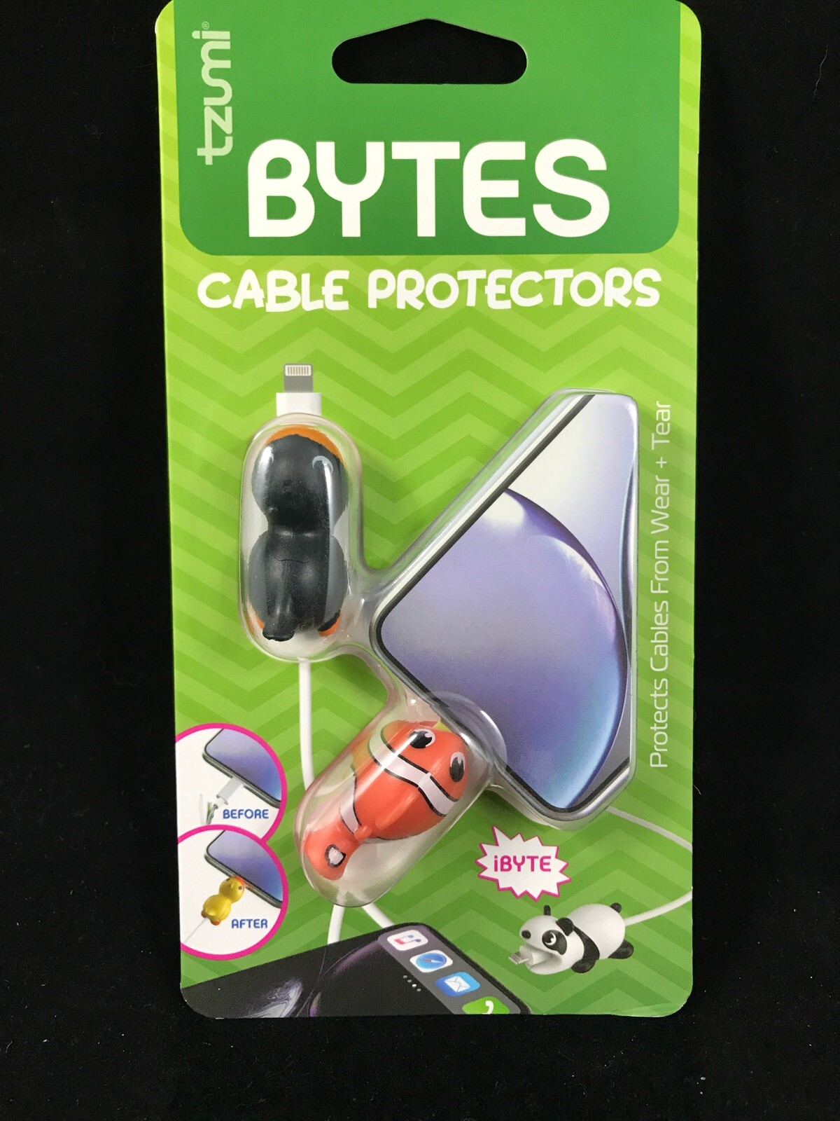 Tzumi Cord Bytes Phone Cable Protectors. New. Penguin And Clownfish | eBay
