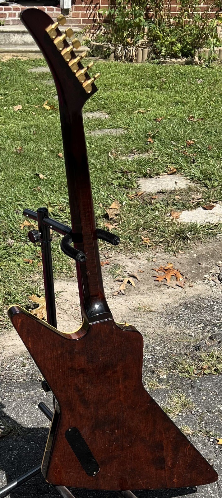 1982 Gibson Explorer CMT W/HSC Cherry Sunburst Flame Maple Top | eBay