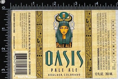 Oasis Pale Ale Beer Label - COLORADO | eBay