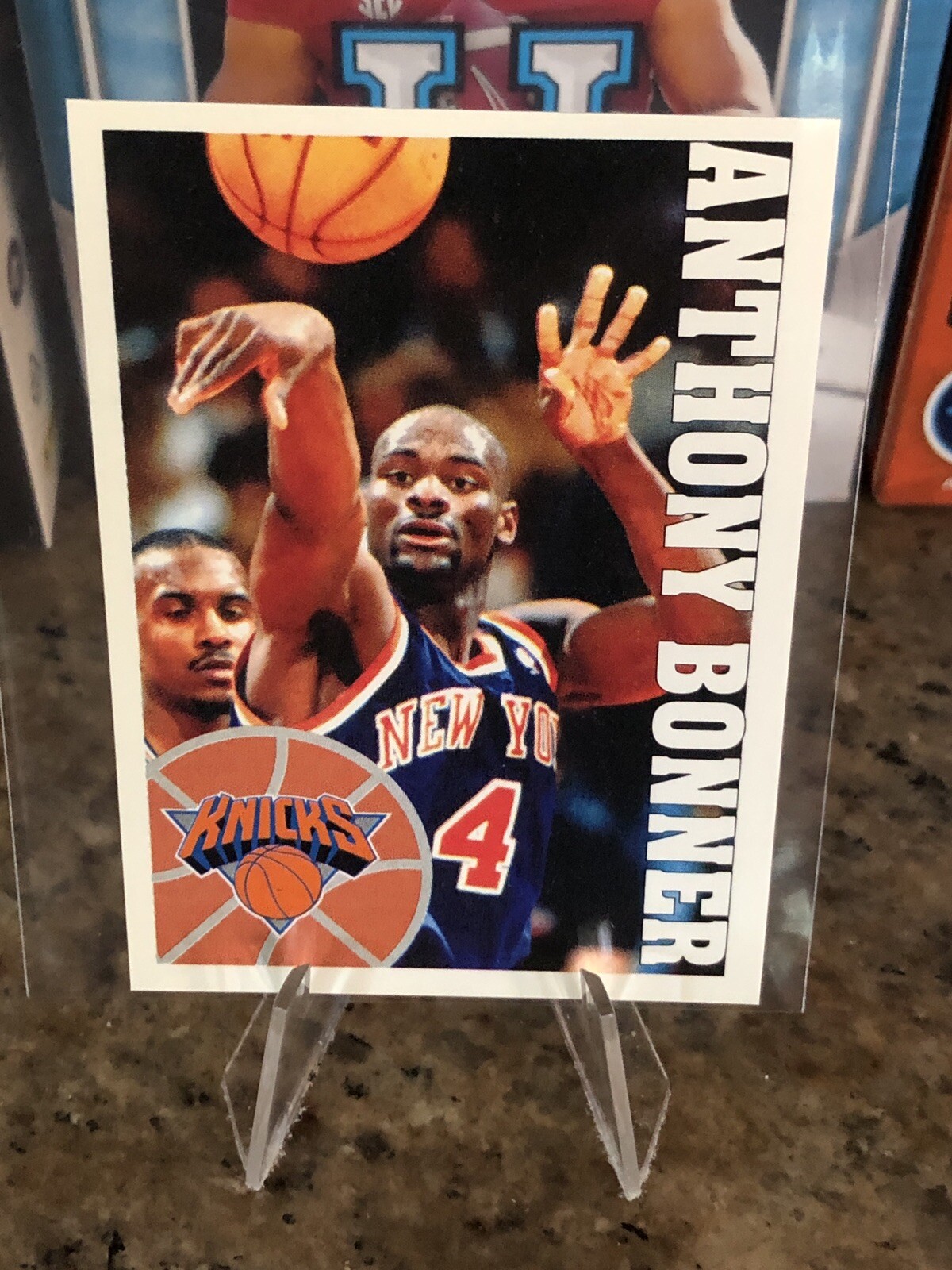 1995-96 Panini Stickers NBA Basketball Anthony Bonner #28 New York ...