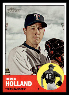 2012 Topps Heritage Derek Holland Set Break 297 Texas Rangers | eBay