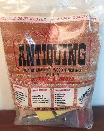 Vintage Dispose-A-Brush Antiquing Wood Graining Finishing Kit New Old ...