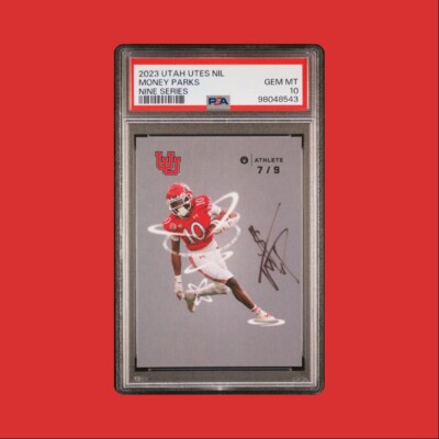 Money Parks Onit On Card Auto Swoosh Nine Series 7/9 PSA 10 UTAH UTES 🔥 ...