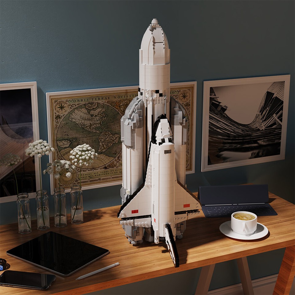 MOC: 1:110 Scale Energia Buran Rocket Model Toys Building Set 3844 ...