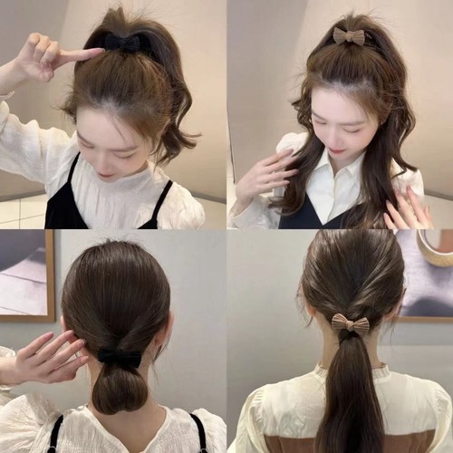 1pcs Flocking Hair Circle 5Colors Tie Ponytail Hair Circle Winter | eBay