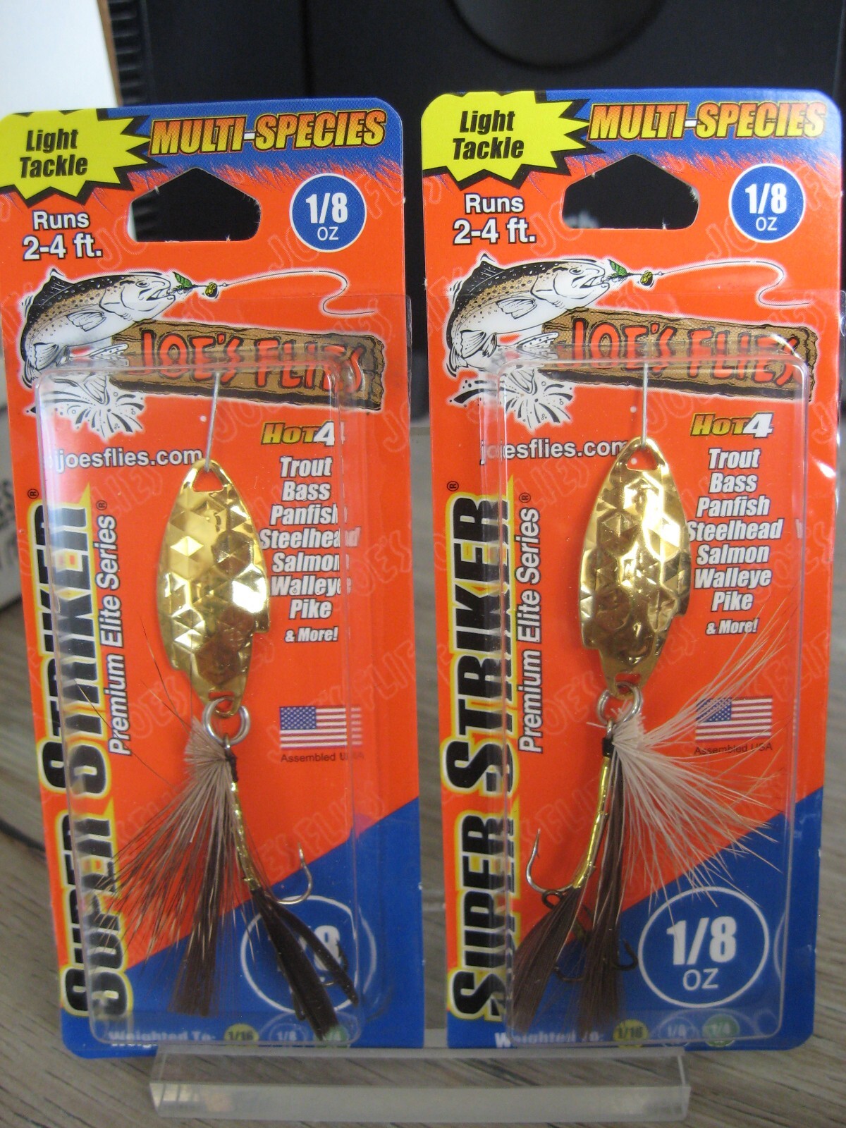 2 Joe's Flies Super Striker 1/8 Oz 114-SPN Gold Muddler | eBay