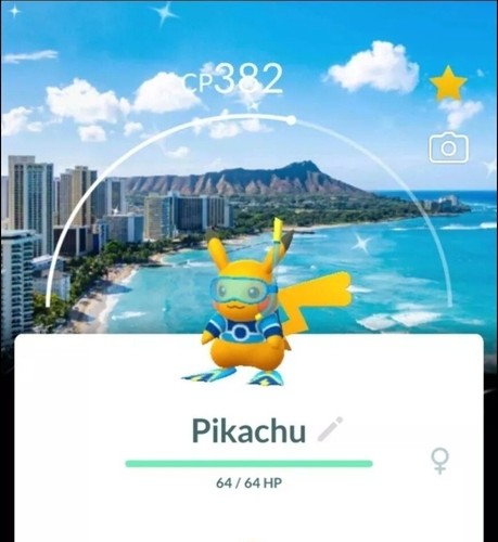 Pokemon Go/ Shiny World Championship 2024 Scuba Pikachu Location Card ...