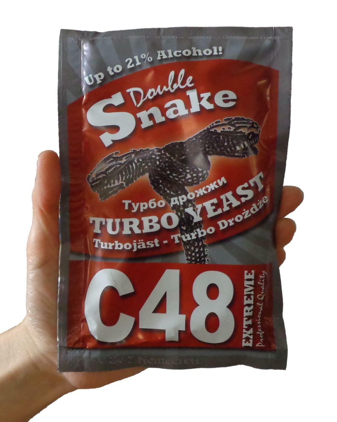 Double Snake C48 Turbo Yeast, TurboKlar & Liquid Carbon Homebrew Spirit ...