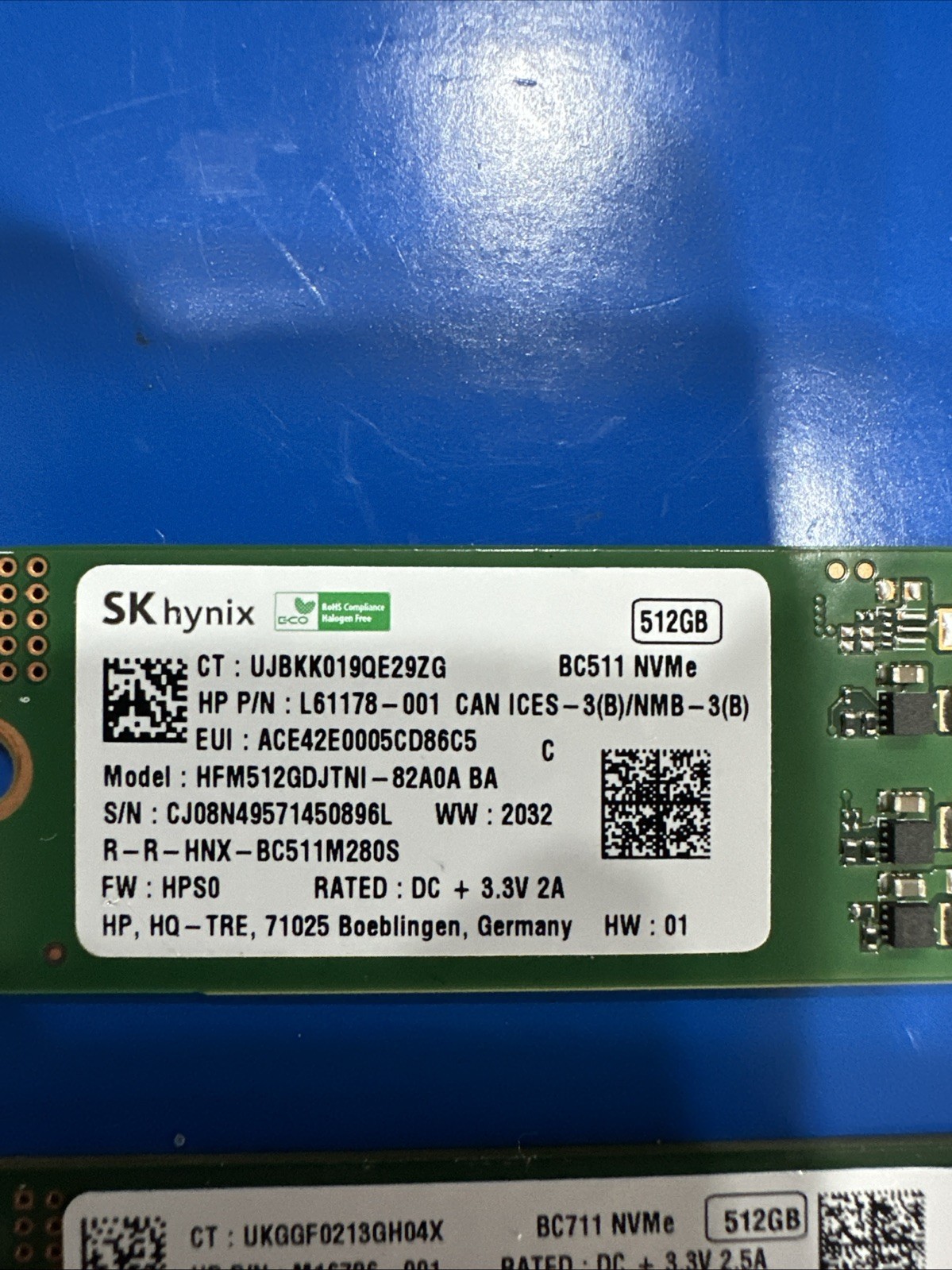 SK Hynix 512GB NVMe Mixed Lot Of 4 SSD BC511&BC711 | eBay