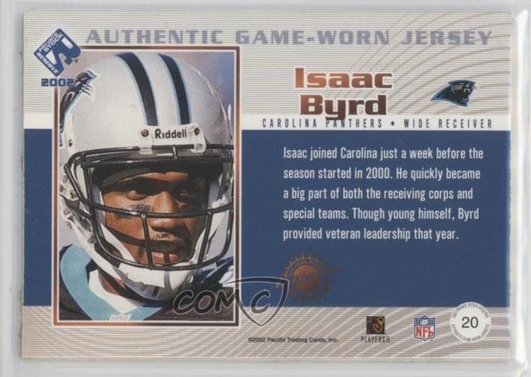 2002 Pacific Private Stock Reserve Variation /249 Isaac Byrd #20 Patch ...