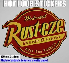 Rust Eze Sticker 100mm X 116mm Cars Truck Hot Rod Race Drag Decal for ...