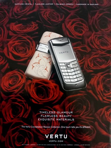 VERTU Constellation Rococo Collection Print Ad 2008 Vogue Magazine UK ...