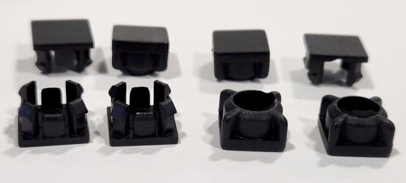 8-PACK Rubber Feet Screw Cover for Playstation 2 PS2 FAT Console System ...