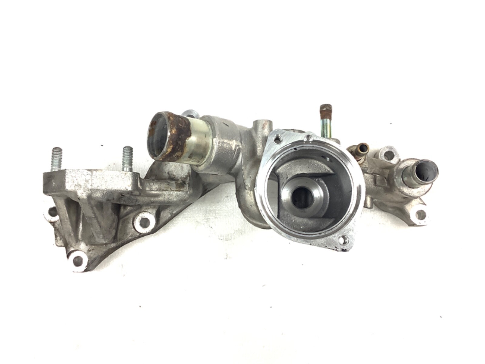 00-02 Accord V6 Water Passage Engine Coolant Manifold Thermostat ...