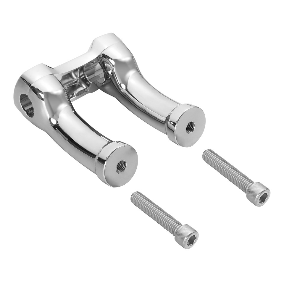 4" Handlebar Riser 1" Bar Fit For Harley Street Bob Low Rider Softail ...