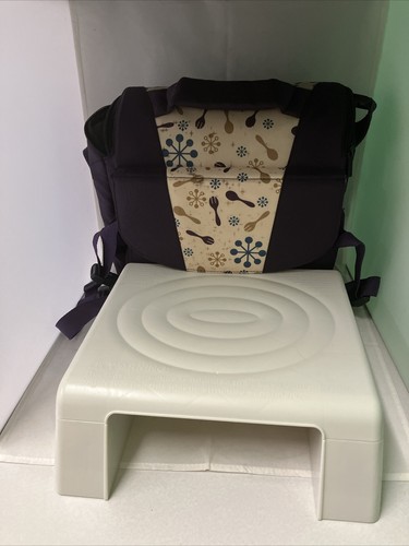 Munchkin Travel Booster Seat Adjustable Height Position - Purple Carry ...