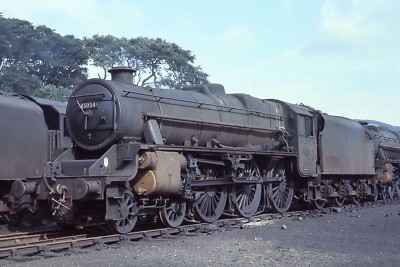 Stanier Class 5 4-6-0 45054 at Carnforth shed 6x4 Quality British Rail ...