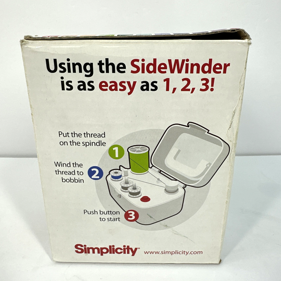 Simplicity Side Winder Portable Bobbin Spool Winder Battery Operated Or ...