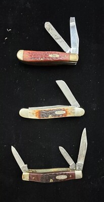 Lot Of 3 Used Case 6318 HP SSP Pocket Knife, Case 6207 , Case 6344 | eBay