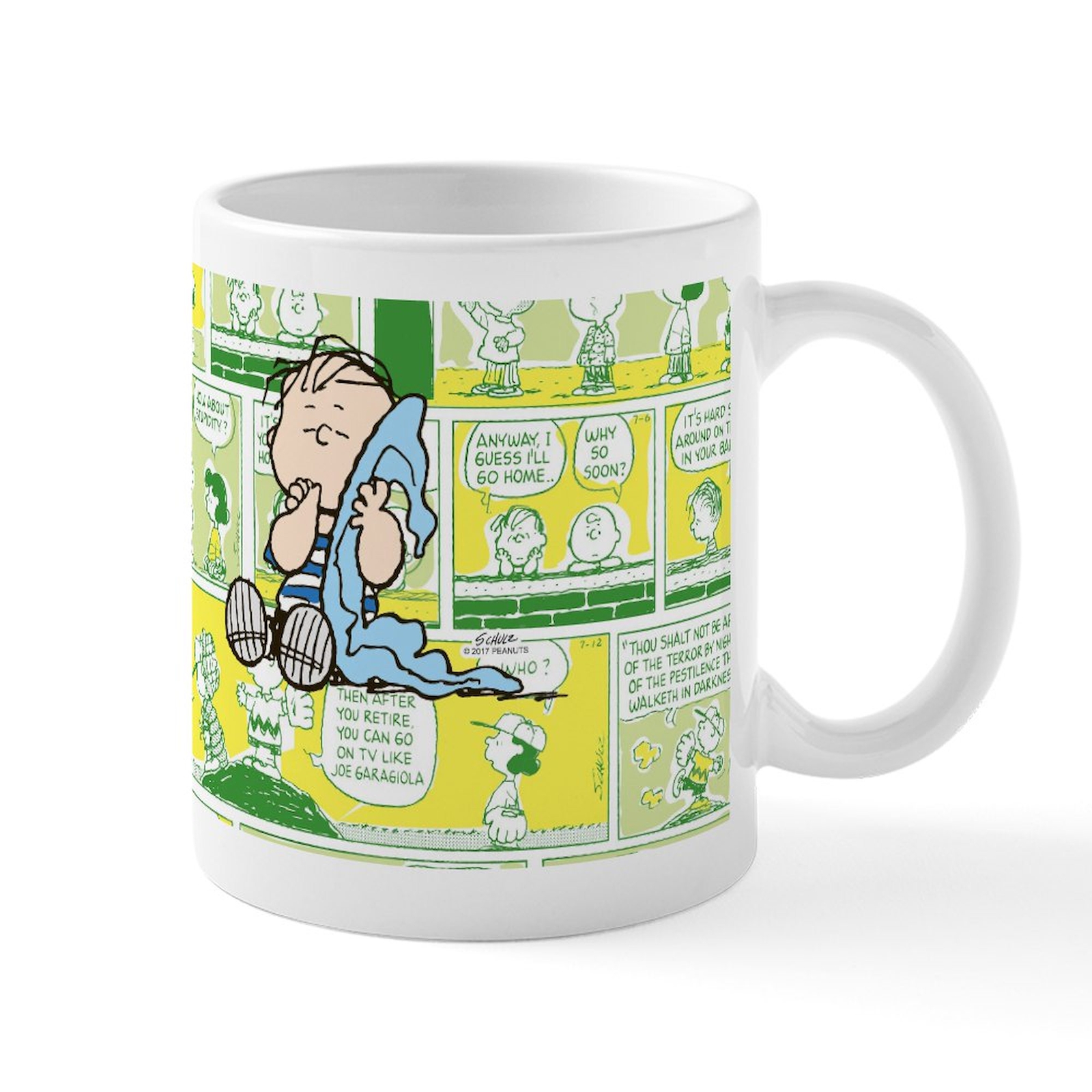 CafePress Peanuts Linus Comic Strip 11 Oz Ceramic Mug 11 oz Mug ...