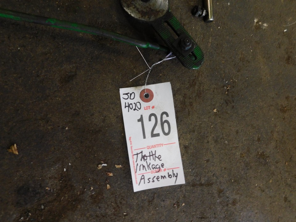 John Deere 4020 Tractor, Throttle Linkage Assembly, Tag #126 | eBay