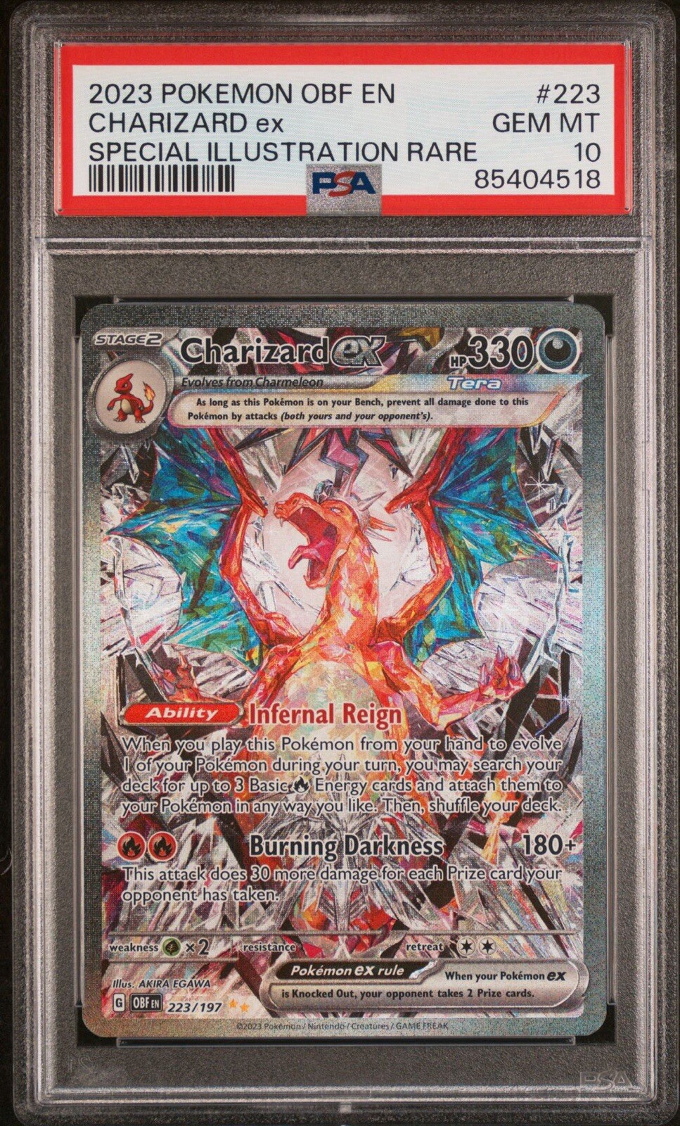 Charizard EX 2023 Scarlet & Violet: Obsidian Flames #223/197 Special ...
